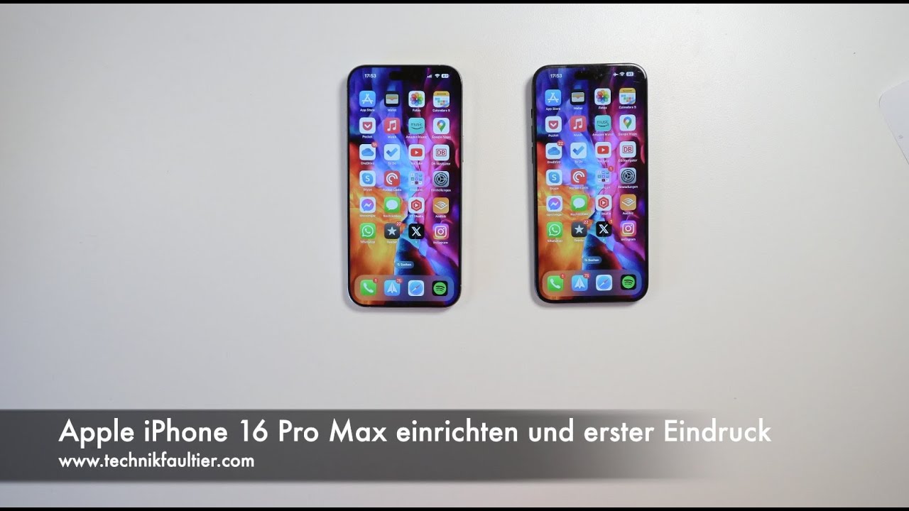 Apple iPhone 16 Pro Max einrichten und erster Eindruck - YouTube