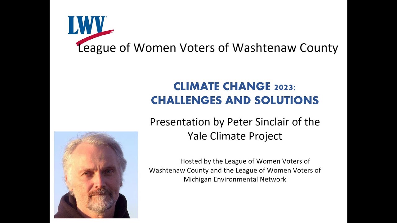 Climate Change with Peter Sinclair, Yale Climate Project - YouTube