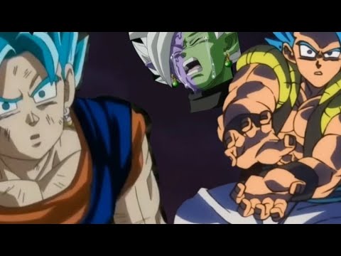 Vegito reacts to Zamasu crying but gogeta is there - YouTube