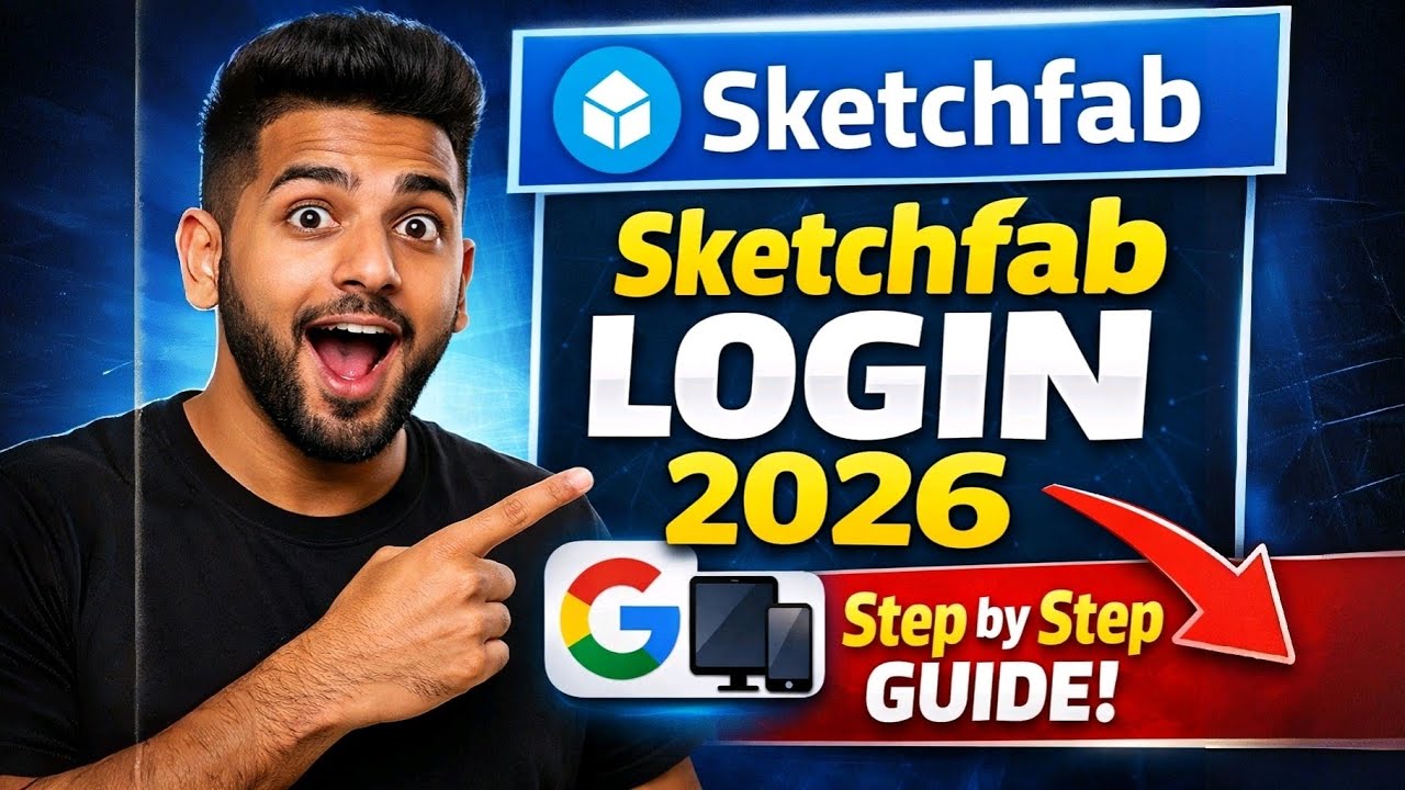 Sketchfab Account Login Problem Fix 2026 | New Update | Hindi | # ...