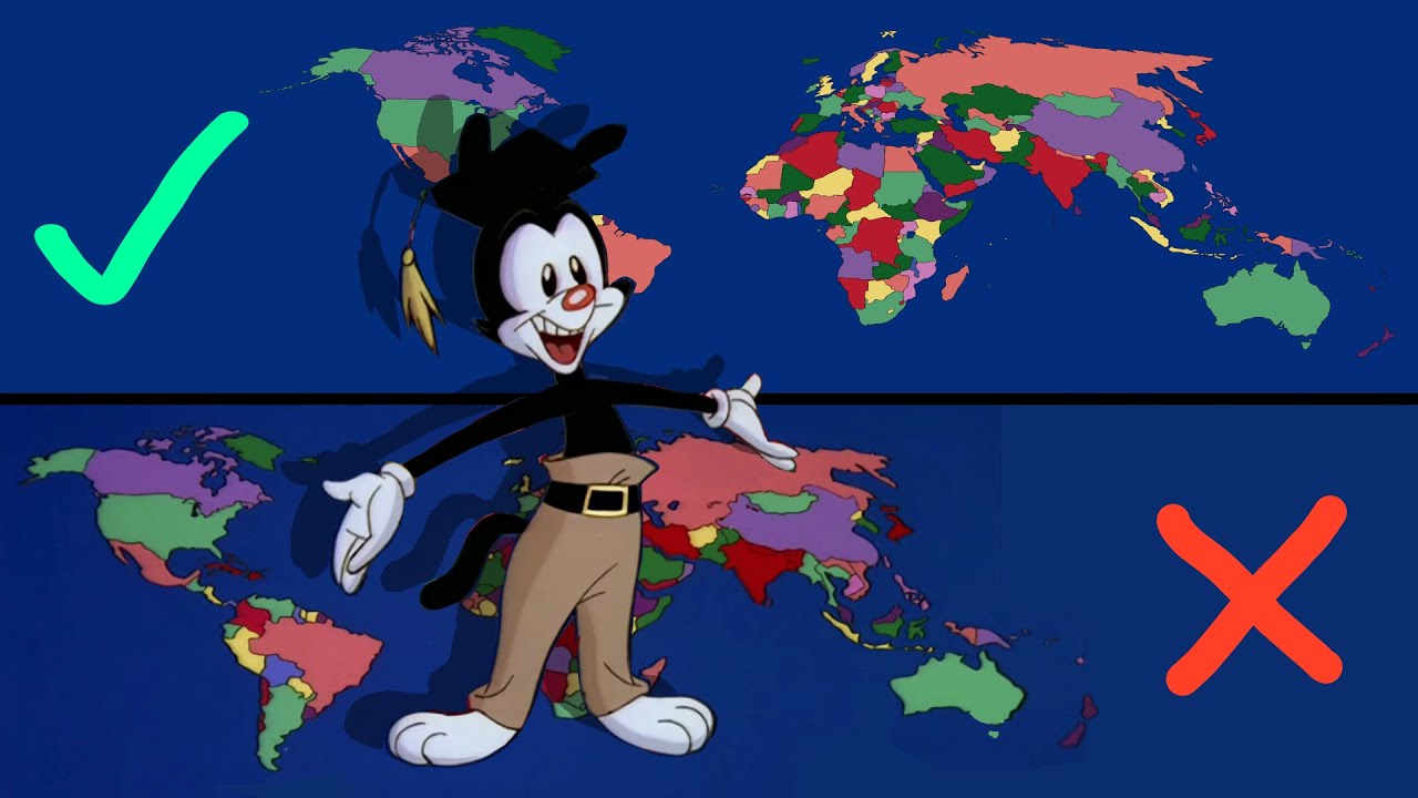 Yakko's World, but the map is accurate. - YouTube