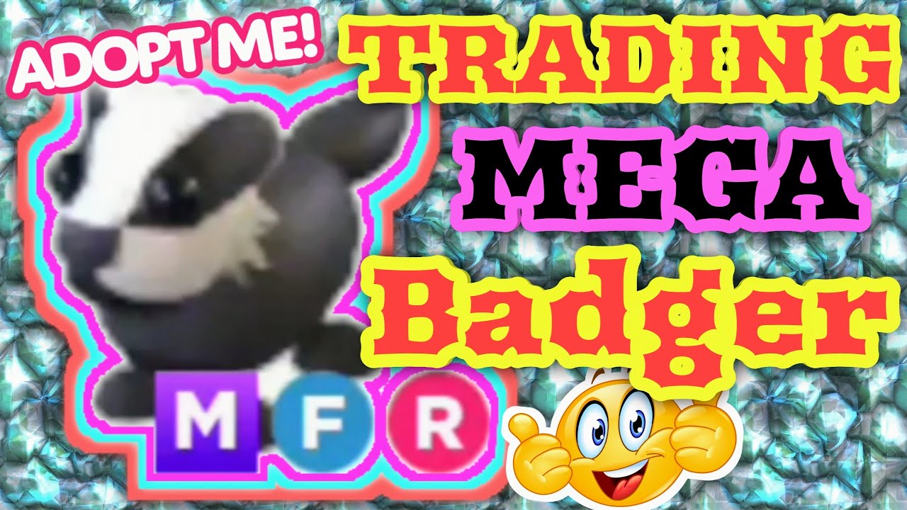 MEGA NEON BADGER Trades in Adopt Me RICH SERVERS ! #megabadger #adoptmetrade - YouTube