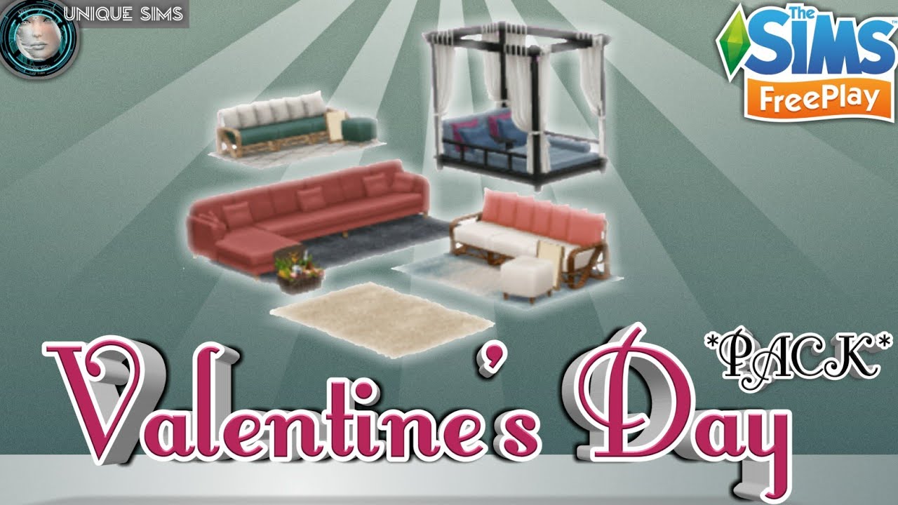 The Sims Freeplay ||🔶️|| Valentine's Day Pack ||🔶️|| Online Store Packs ...