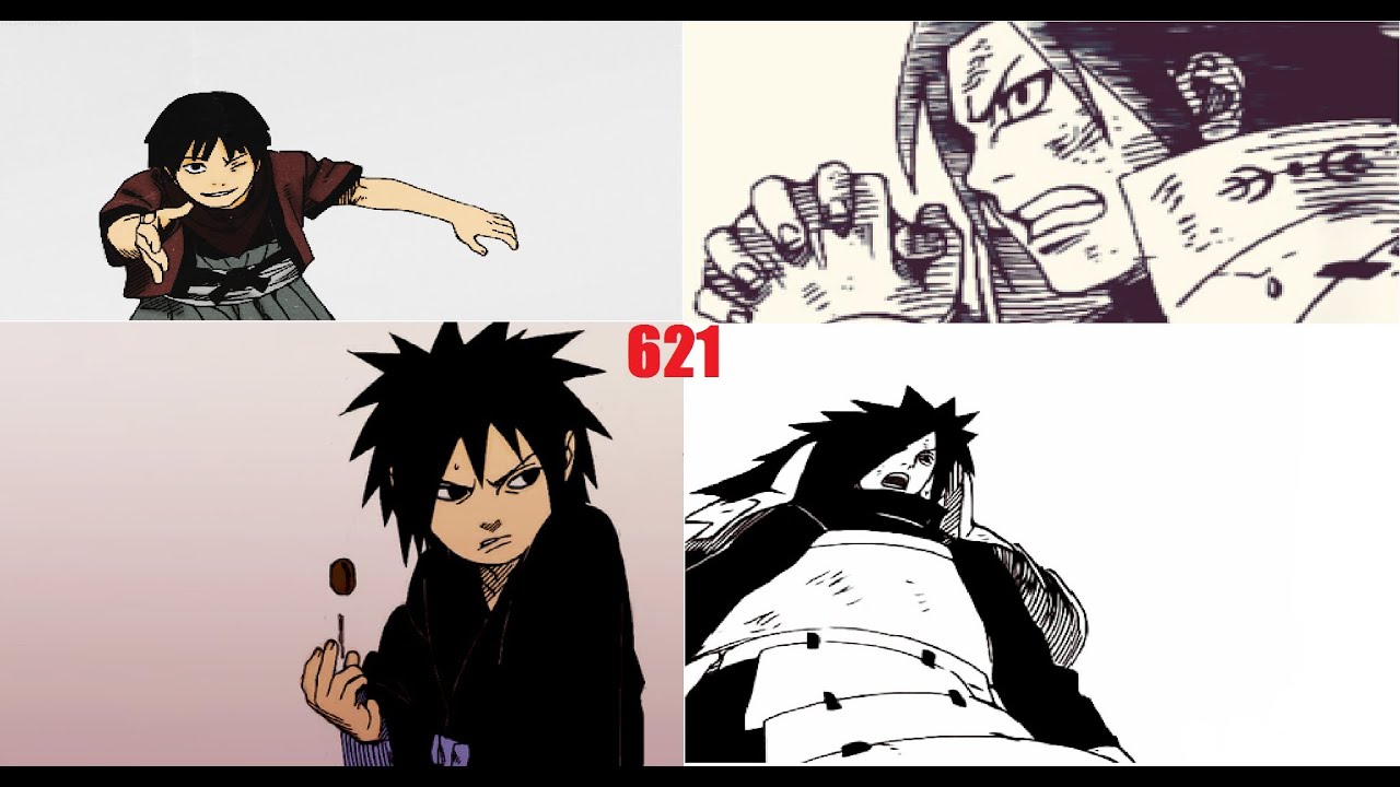 Naruto Chapter 621/ Sage Hashirama vs Susanoo Kyuubi Madara - YouTube