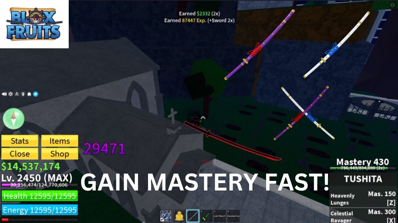 How to GET MASTERY FAST ON ANY SWORD BLOX FRUITS! - YouTube