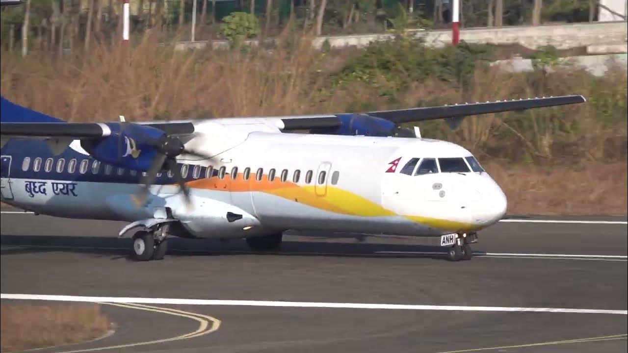 Buddha Air Buddha Jet Livery ATR 72-500 Takeoff from Surkhet Airport ...