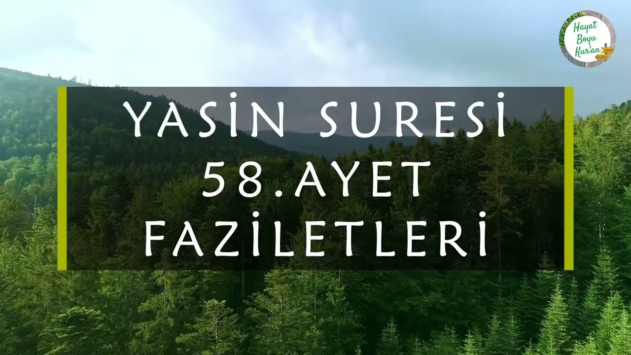 YASİN SURESİ 58.AYETİN FAZİLETLERİNİ DUYUNCA OKUMADAN DURAMAYACAKSIN ...