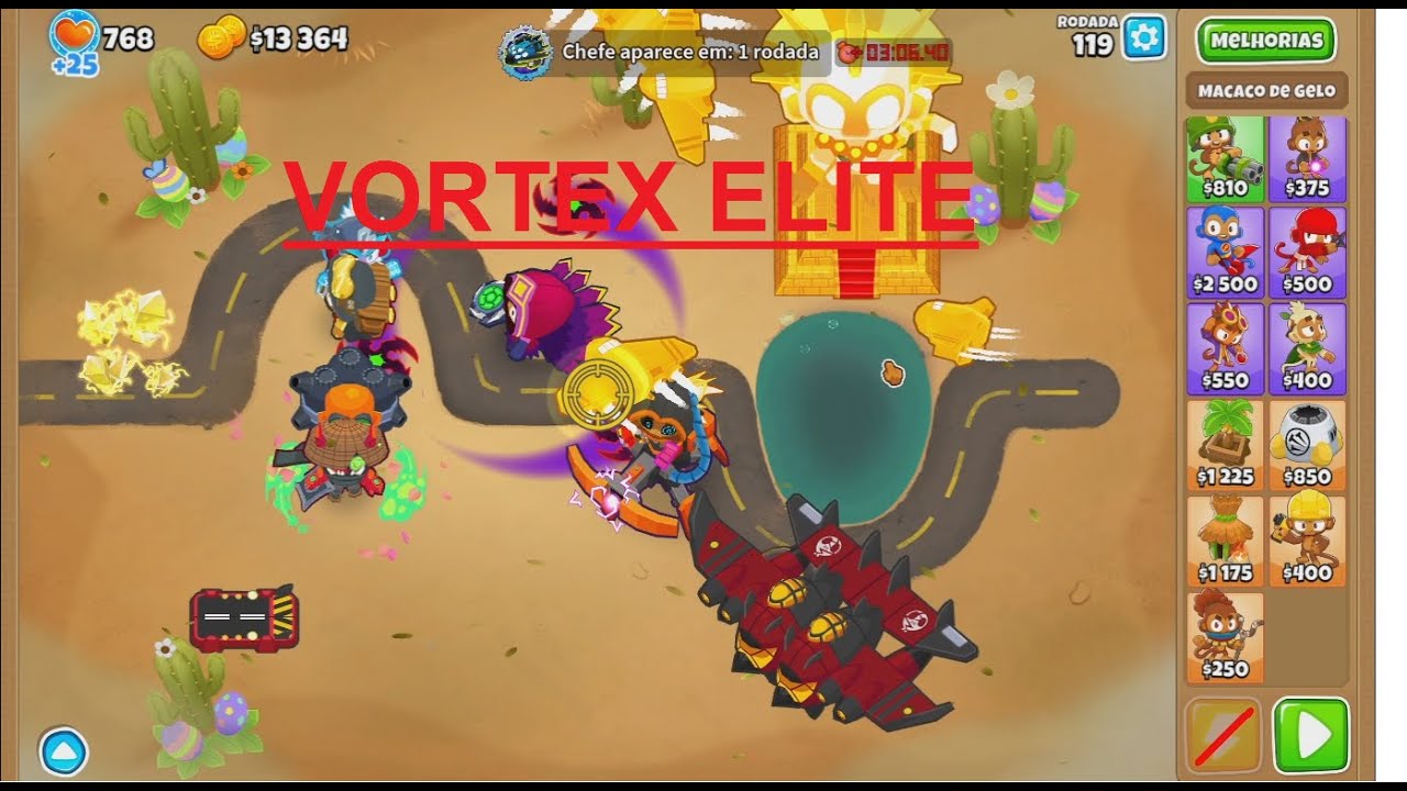 VORTEX 'ELITE' DESSA VEZ FOI FÁCIL ???- BTD6 - YouTube