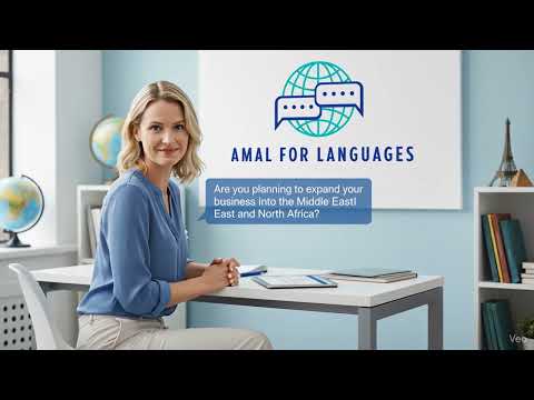 An ad. for Amal Amal for Languages made by one of our agents