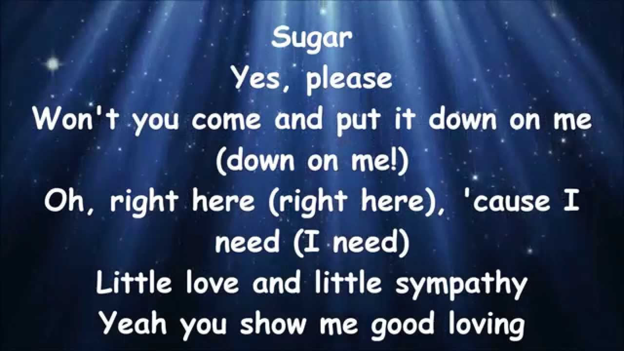 Maroon 5 - Sugar (Lyrics on screen) - YouTube