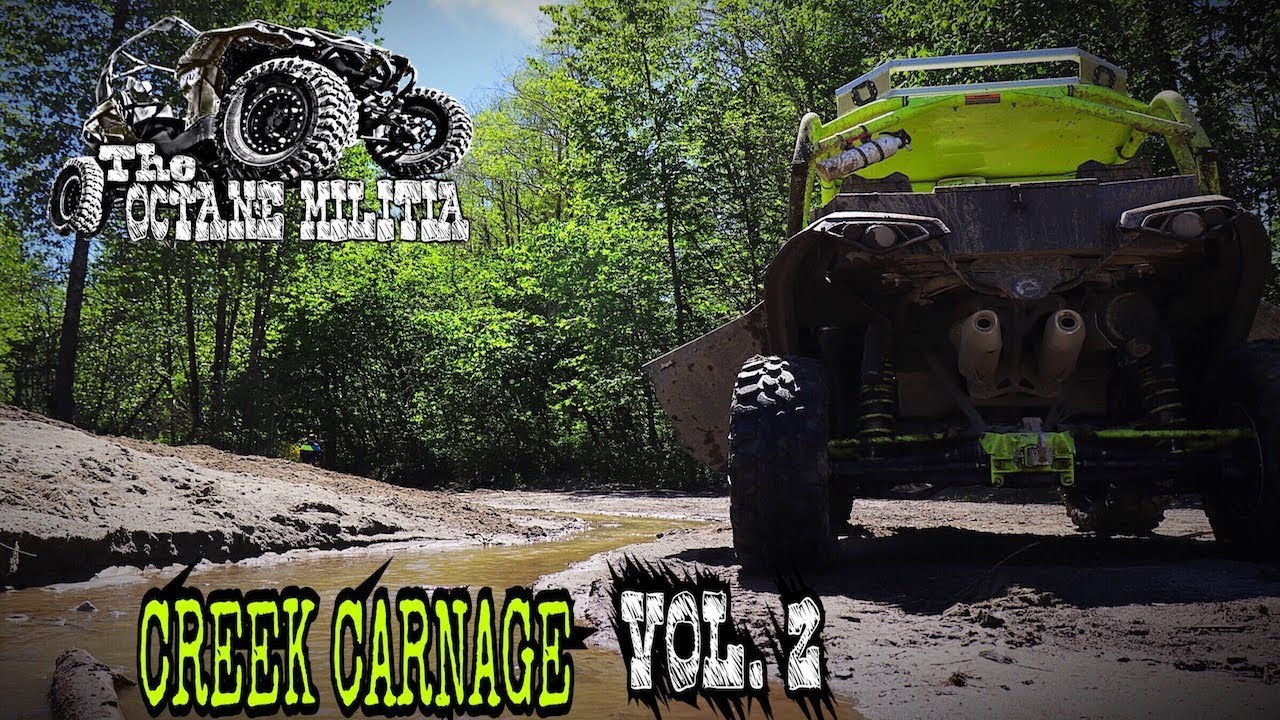 PEDAL DOWN, WHEELS SPINNING, MUD FLYING...EPIC SXS CREEK RIDING ACTION ...