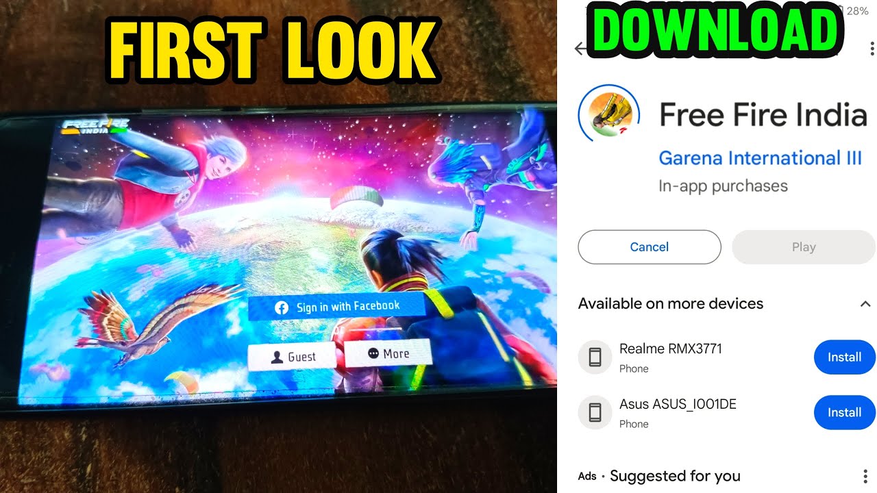 Free Fire India Download Play Store 100% Working (Reality ) - YouTube