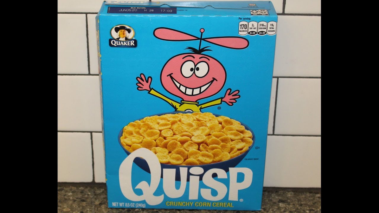 Quaker Quisp Crunchy Corn Cereal Review - YouTube