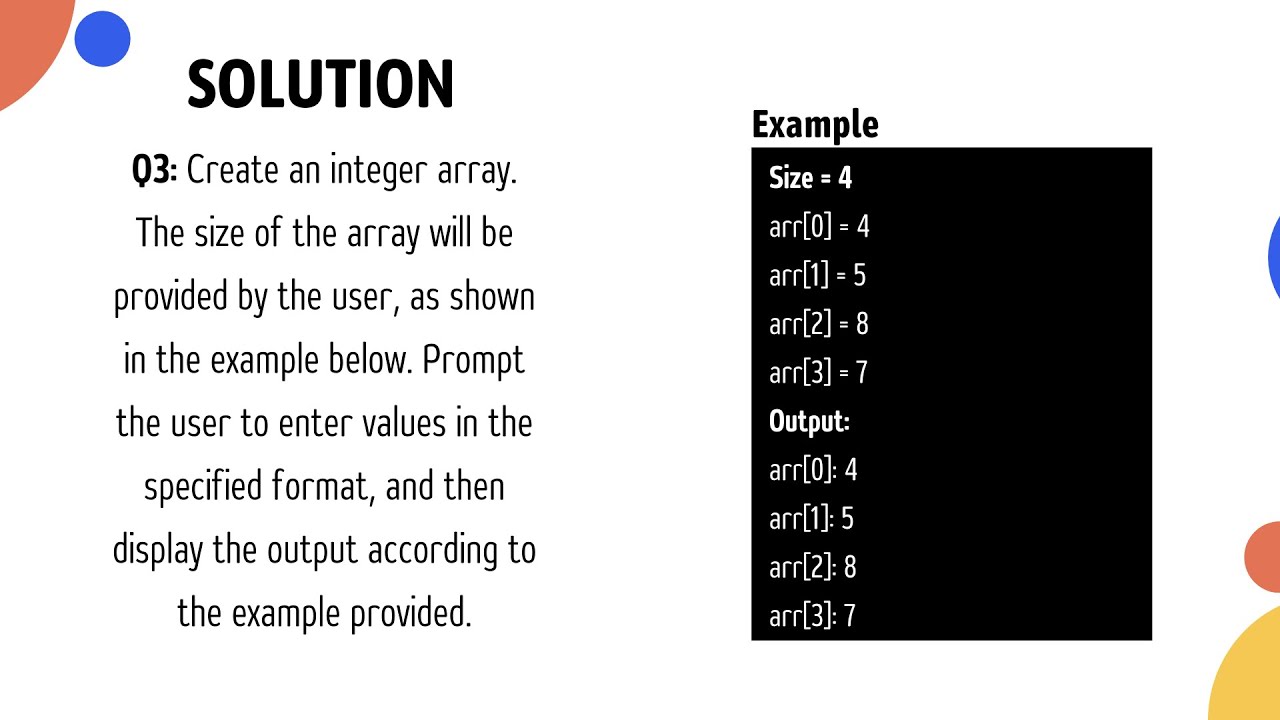 #5: Java Challenge - Solution : Array according to the given format ...