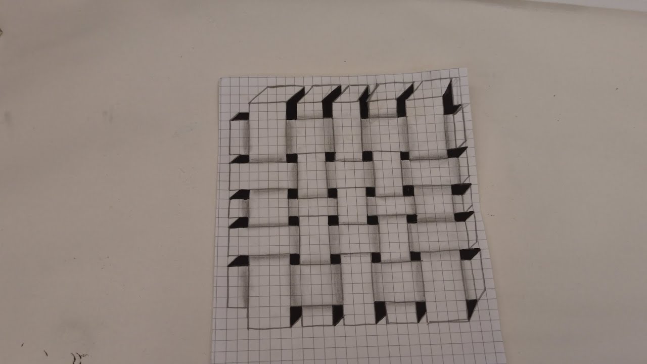 Arte 3D/ disegno tridimensionale/ semplice da realizzare - YouTube