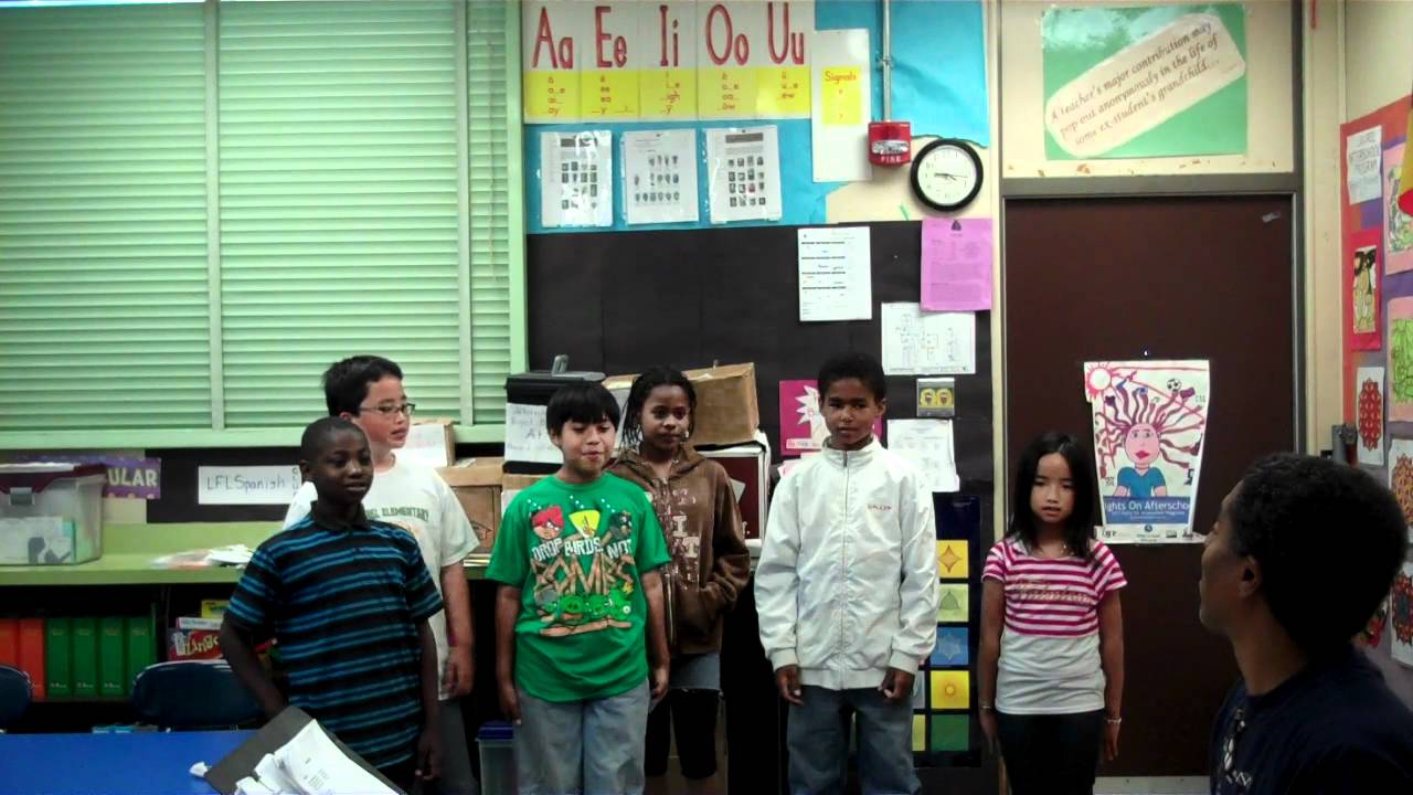 Laurel Elementary Chorus, Oakland, CA, Ms. White's 5th Grade Class-Warm ...