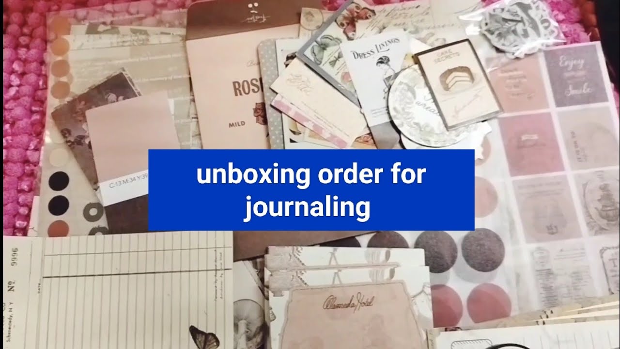 My First Unboxing Order for Journaling||💕 dreams Journal||Unboxing ...