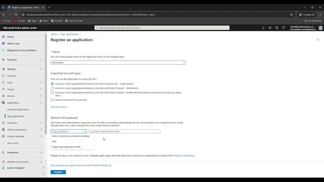 How to Create an Azure App Registration: Step-by-Step Guide - YouTube