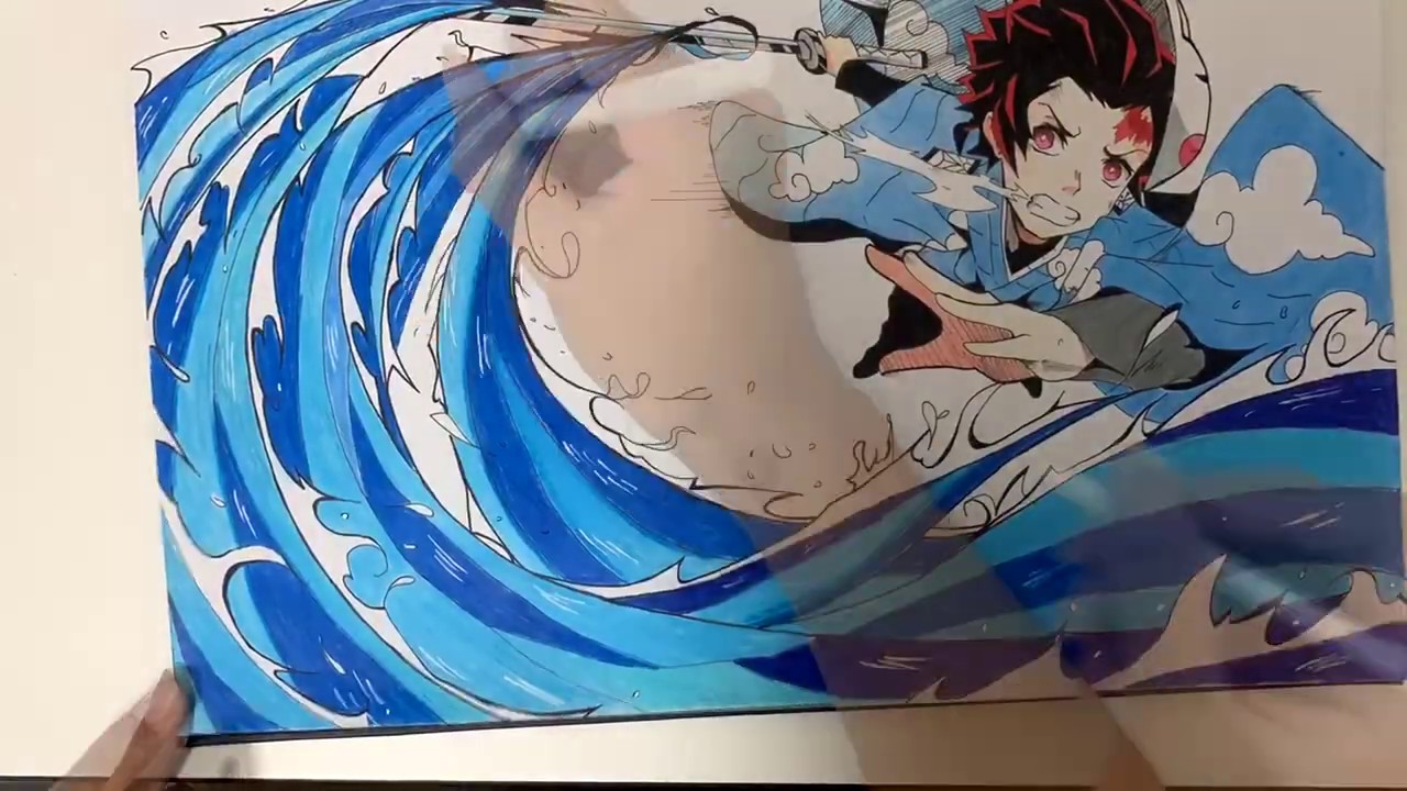 Drawing - Kamado Tanjirou [Kimetsu no Yaiba] - YouTube