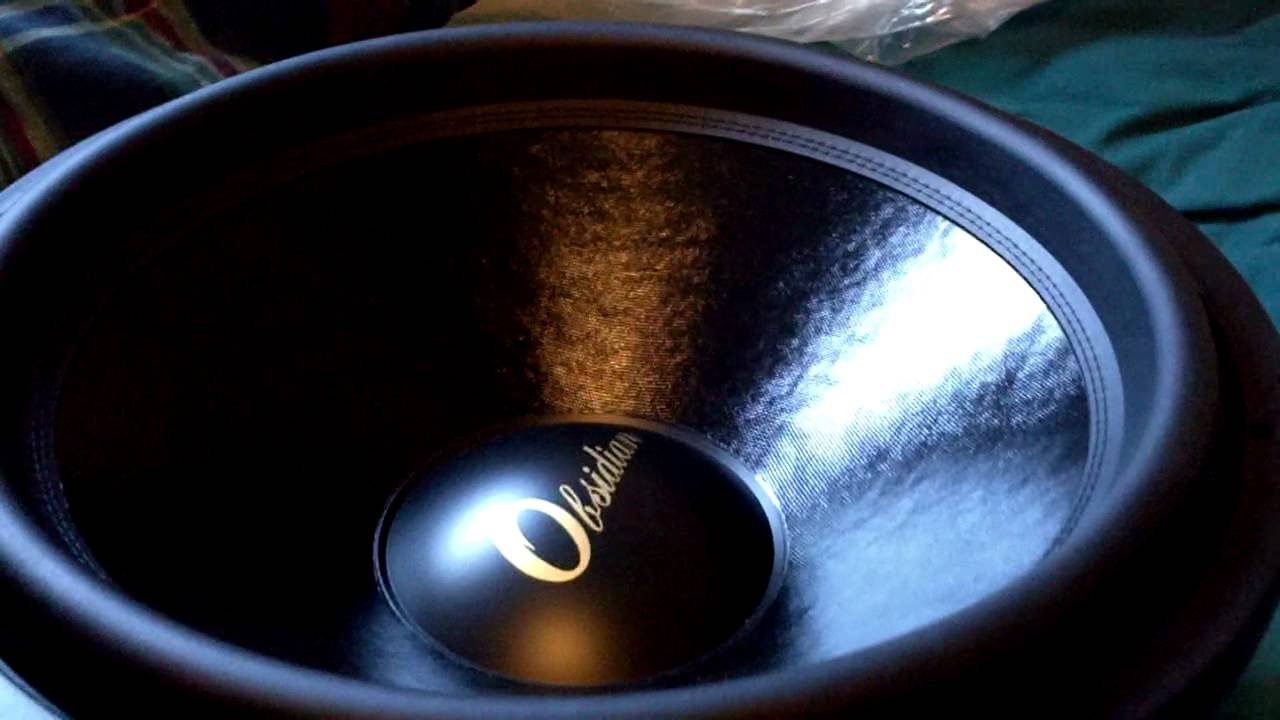 18" obsidian subwoofer - YouTube