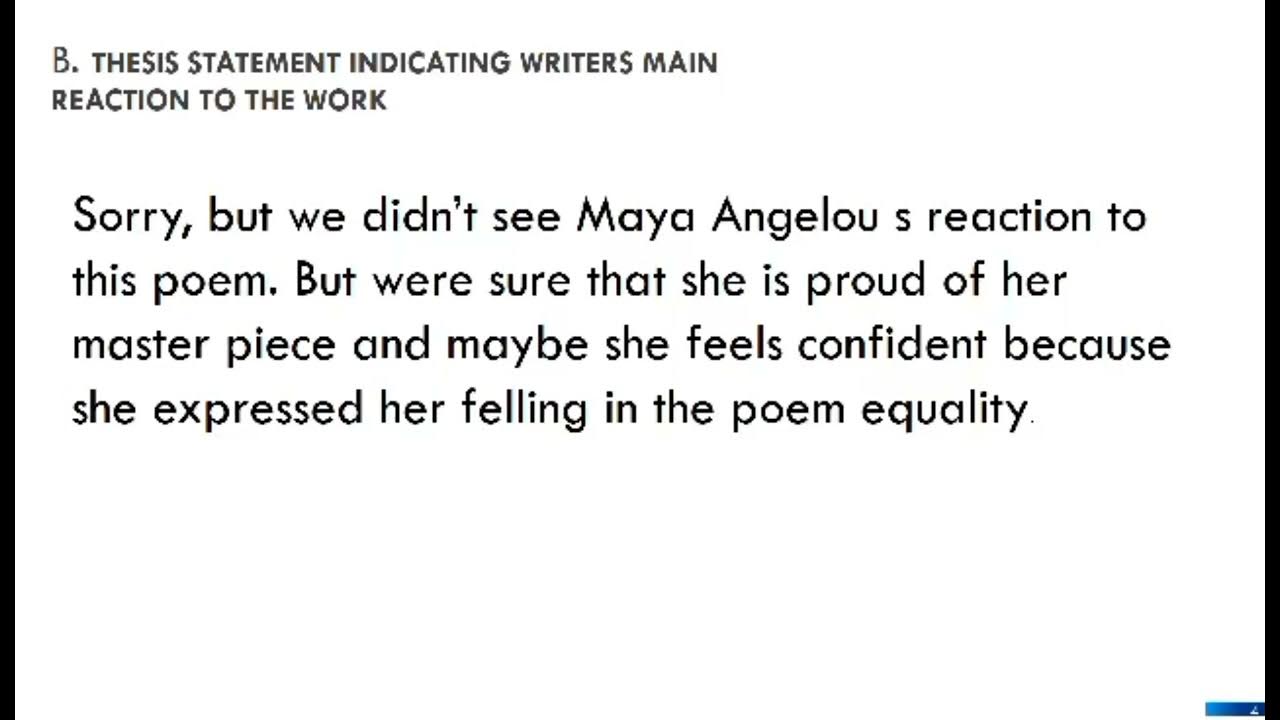 An Analysis to the Poem Equality (written by: maya angelou) - YouTube