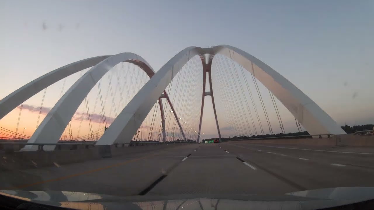 Driving Across The The Interstate 74 Bridge from Illinois to Iowa - YouTube