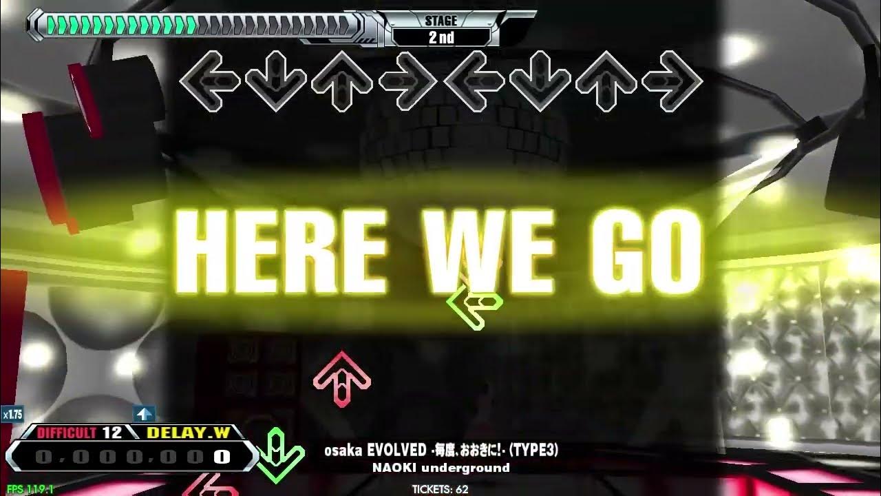 【LV12】DDR / osaka EVOLVED -毎度、おおきに!- (TYPE3) - DIFFICULT DOUBLE with handclap - YouTube