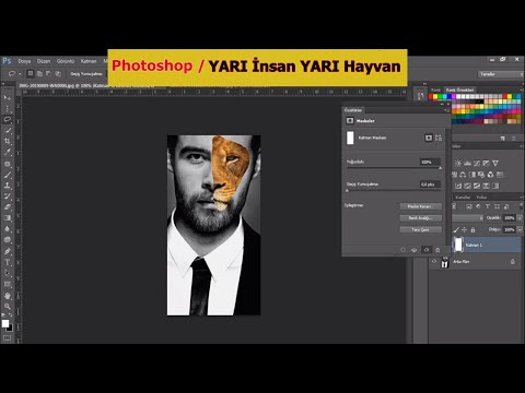Photoshop Cs6 Foto Efekti Yarı İnsan Yarı Hayvan ( Manipülasyon )
