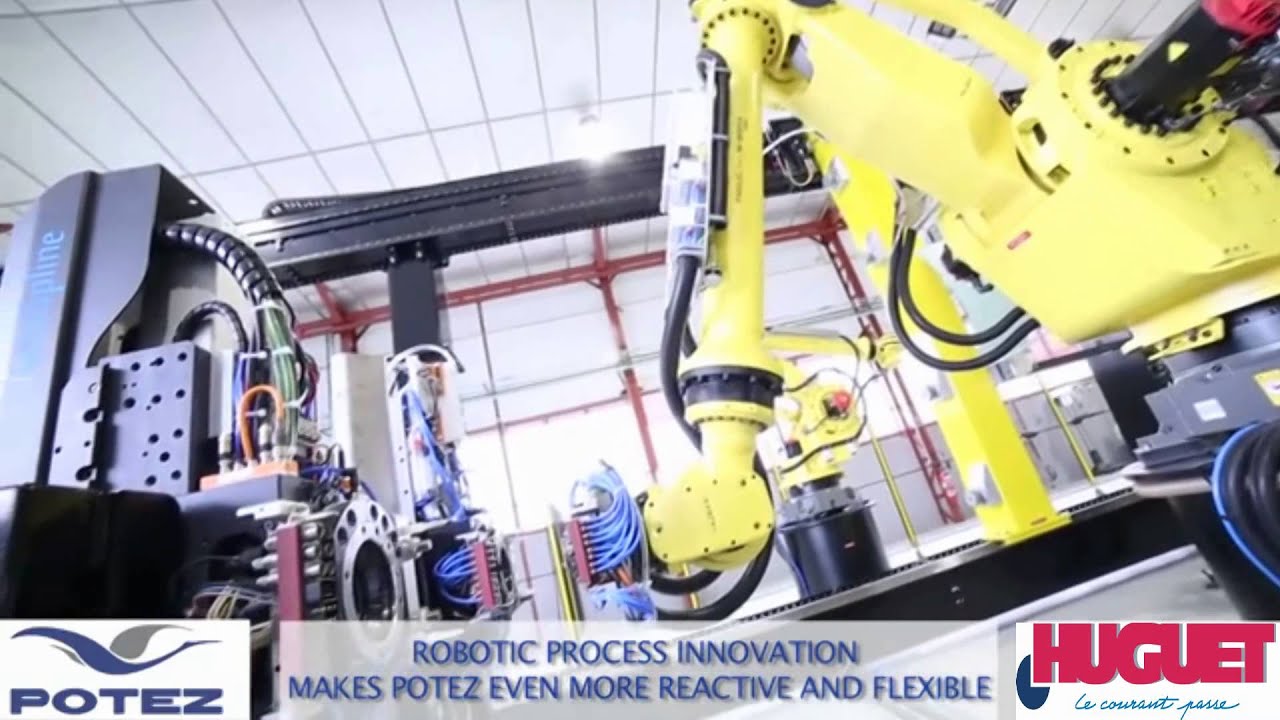 Perçage rivetage par robots - YouTube