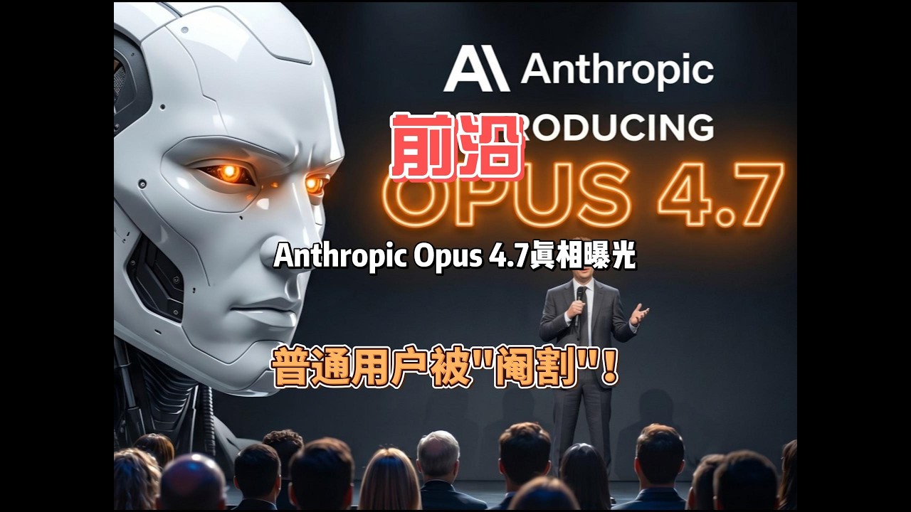 Anthropic Opus 4 7真相曝光！深陷算力危机，普通用户被阉割！ - YouTube