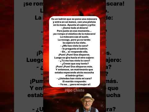 😂Chiste sobre un ladrón y la máscara #humor #chistes #risa