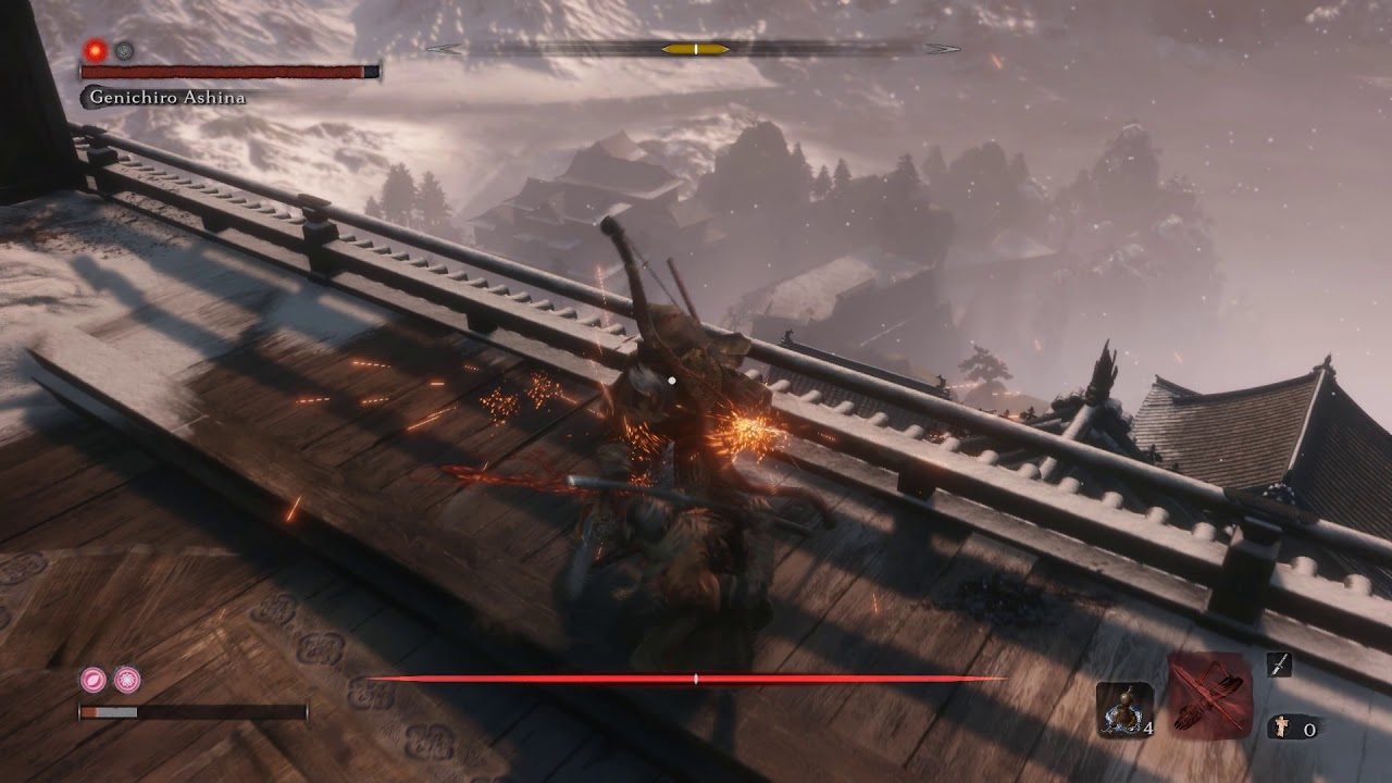 SEKIRO - GENICHIRO ASHINA BOSS FIGHT CASTLE - YouTube
