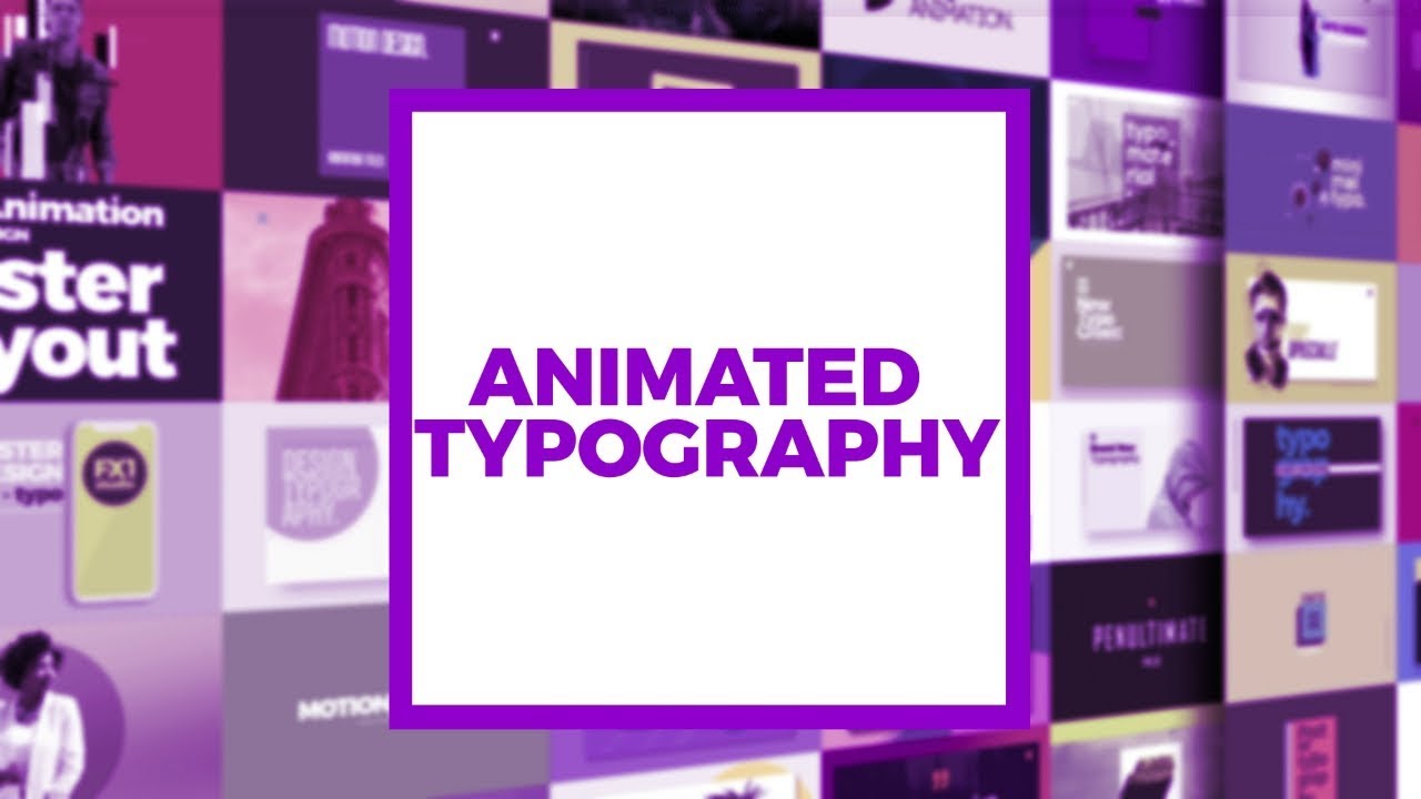 After Effects - Animated Typography - YouTube