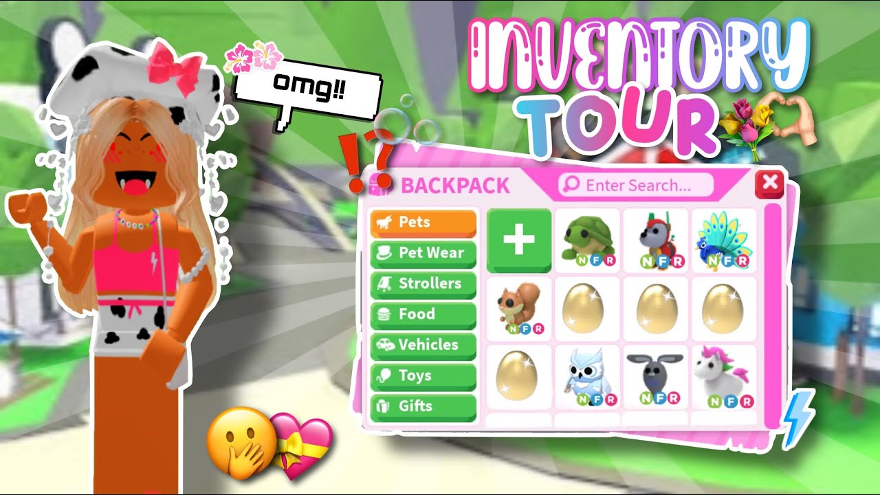 Inventory Tour in Adopt Me!! (RICH?!) - YouTube