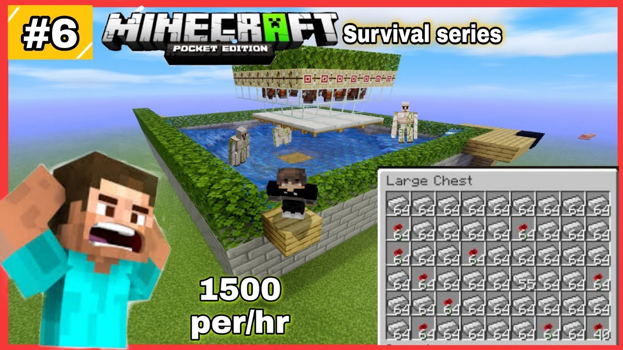 😤 I made super fast iron farm || Iron farm in Minecraft 1.17 Survival ...