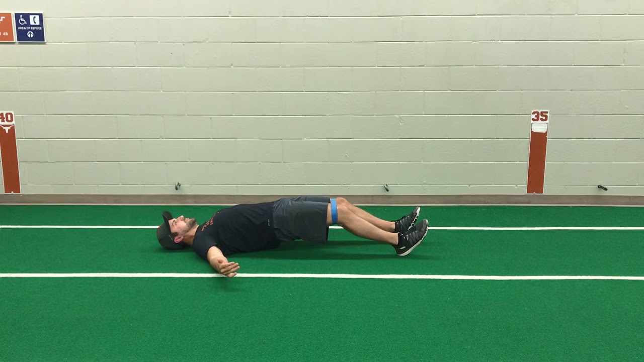 Band Hamstring Bridge, Isometric Hold - YouTube