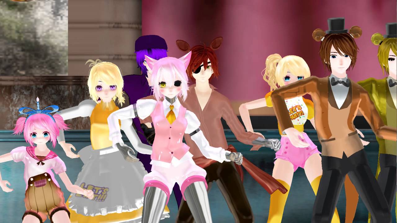 MMD FNAF (New models! DL) Good Feeling 720HD - YouTube