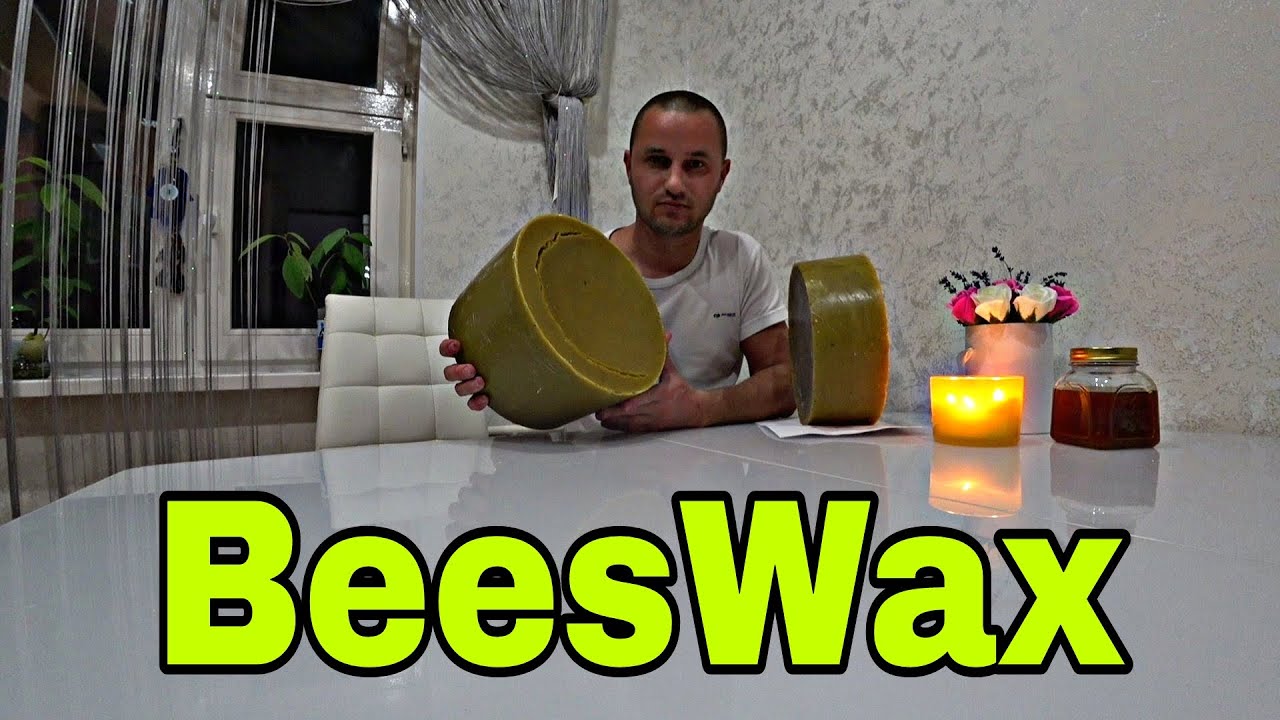 Melting and filtering beeswax - YouTube