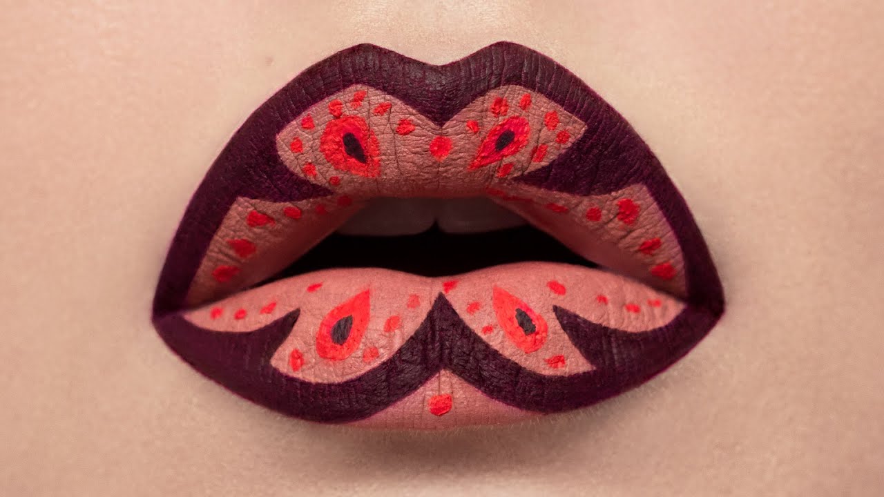 Lip Art Makeup Process #1 - YouTube lip-art-makeup-process-1-youtube