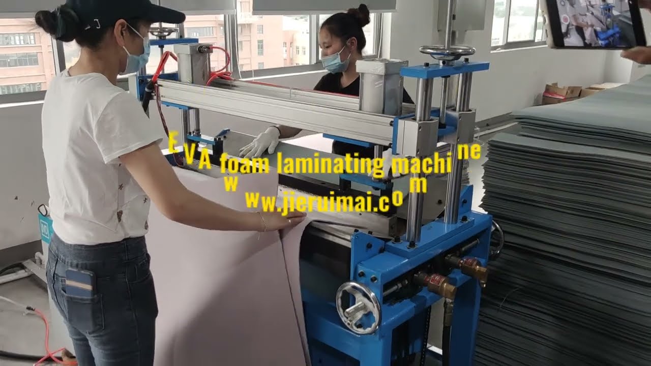 EVA FOAM LAMINATING MACHINE - YouTube