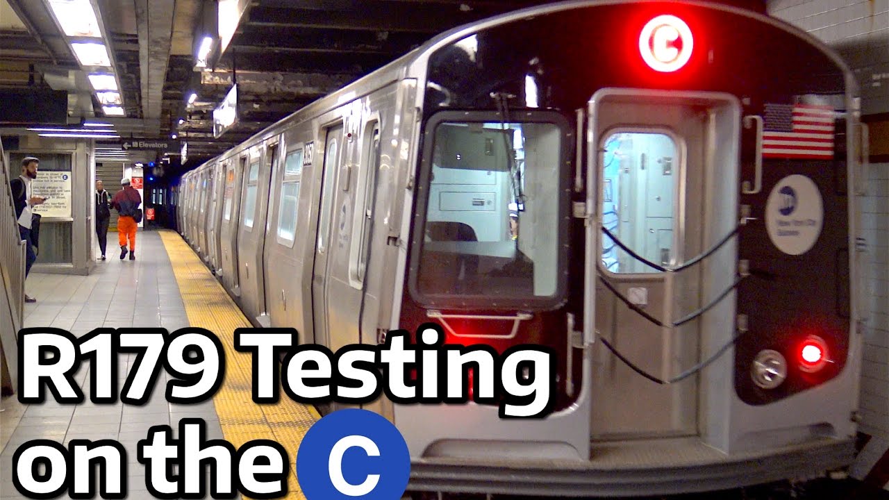 ⁴ᴷ New R179 Subway Cars Testing on the C Line - YouTube