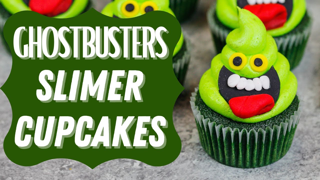 Ghostbusters Slimer Cupcakes | CHELSWEETS - YouTube