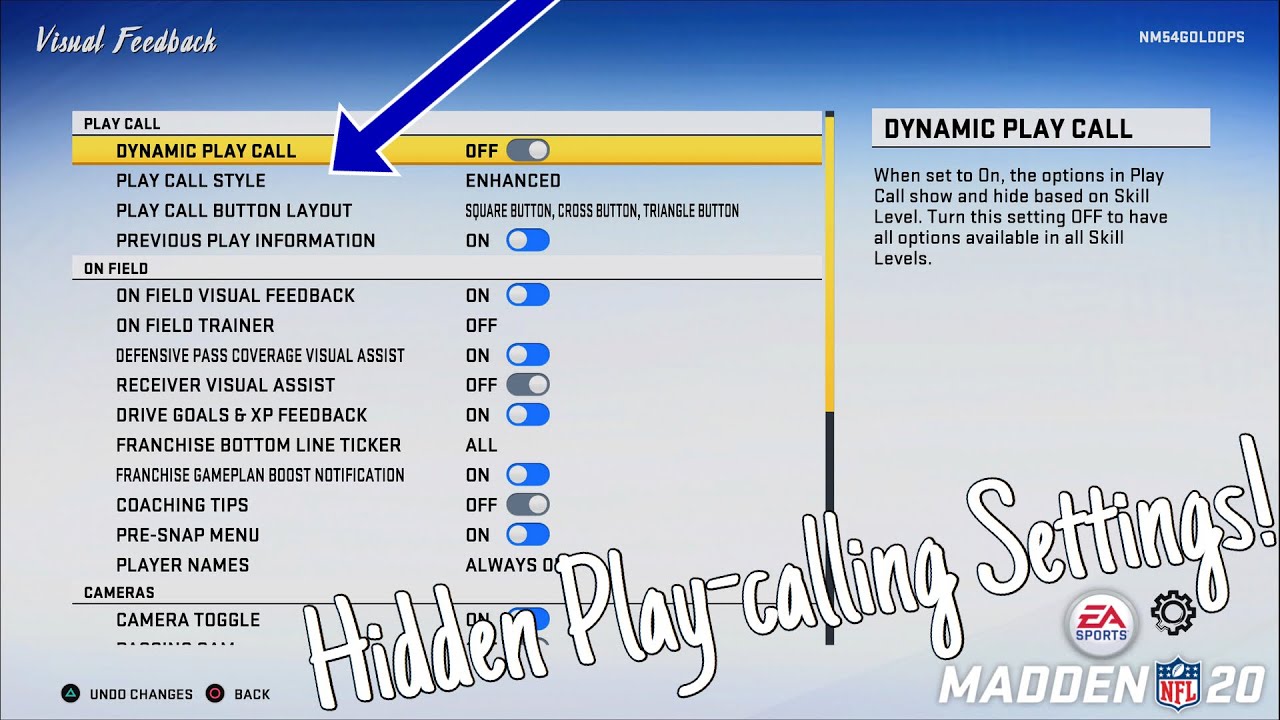Don't Miss Out On These Playcalling Settings In Madden 20! - YouTube