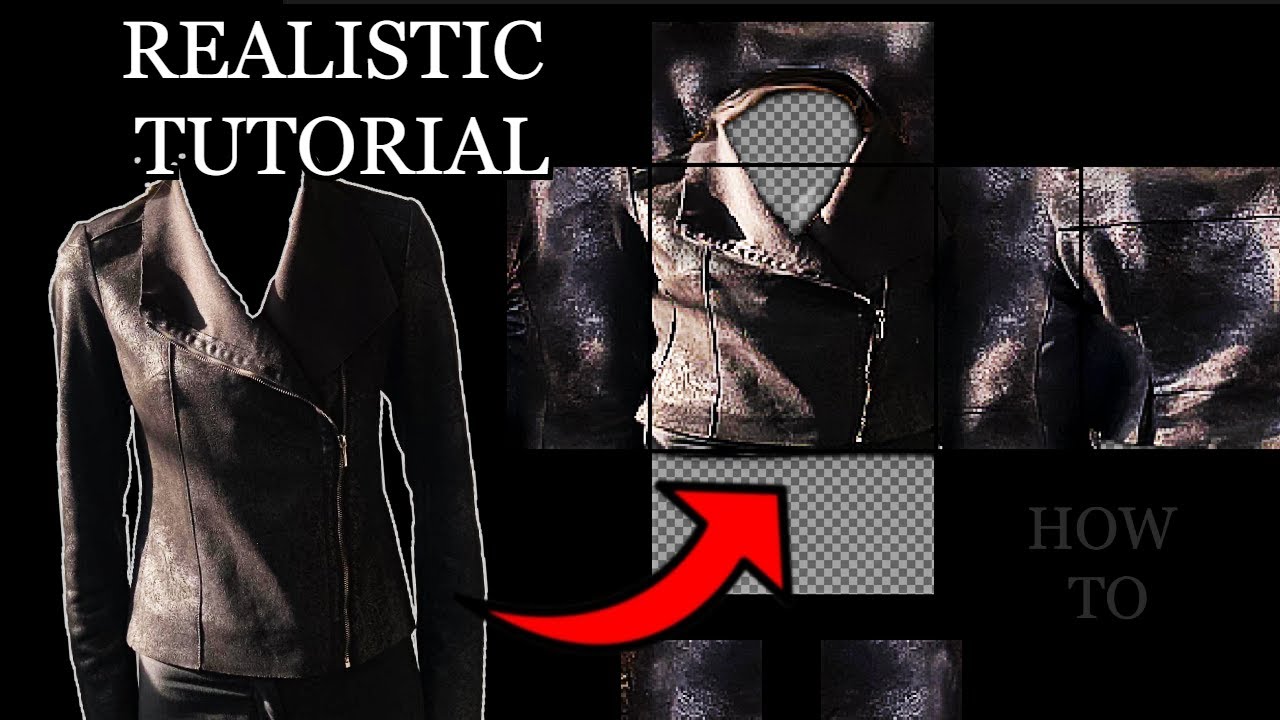 HOW TO make a REALISTIC jacket roblox photobash tutorial - YouTube