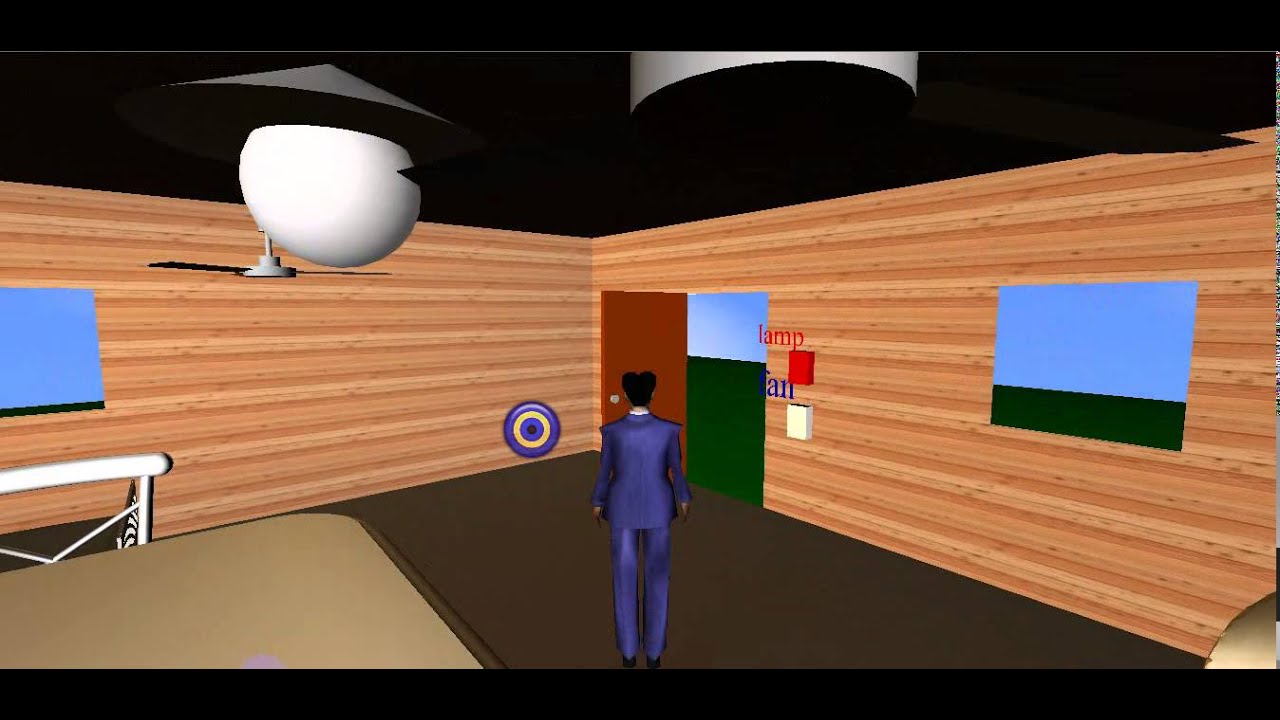 VRML Model of a Bed Room - YouTube
