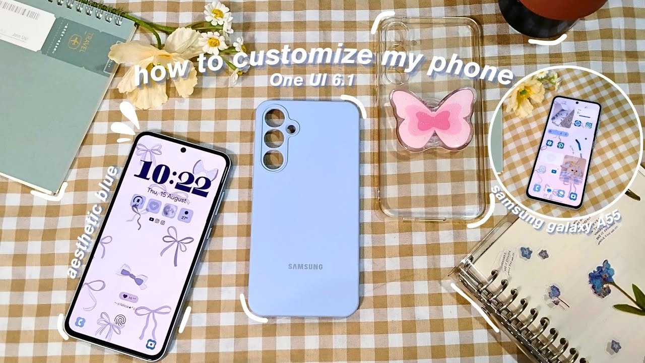 how to customize my phone (Samsung)🌻| customizing step by step ...