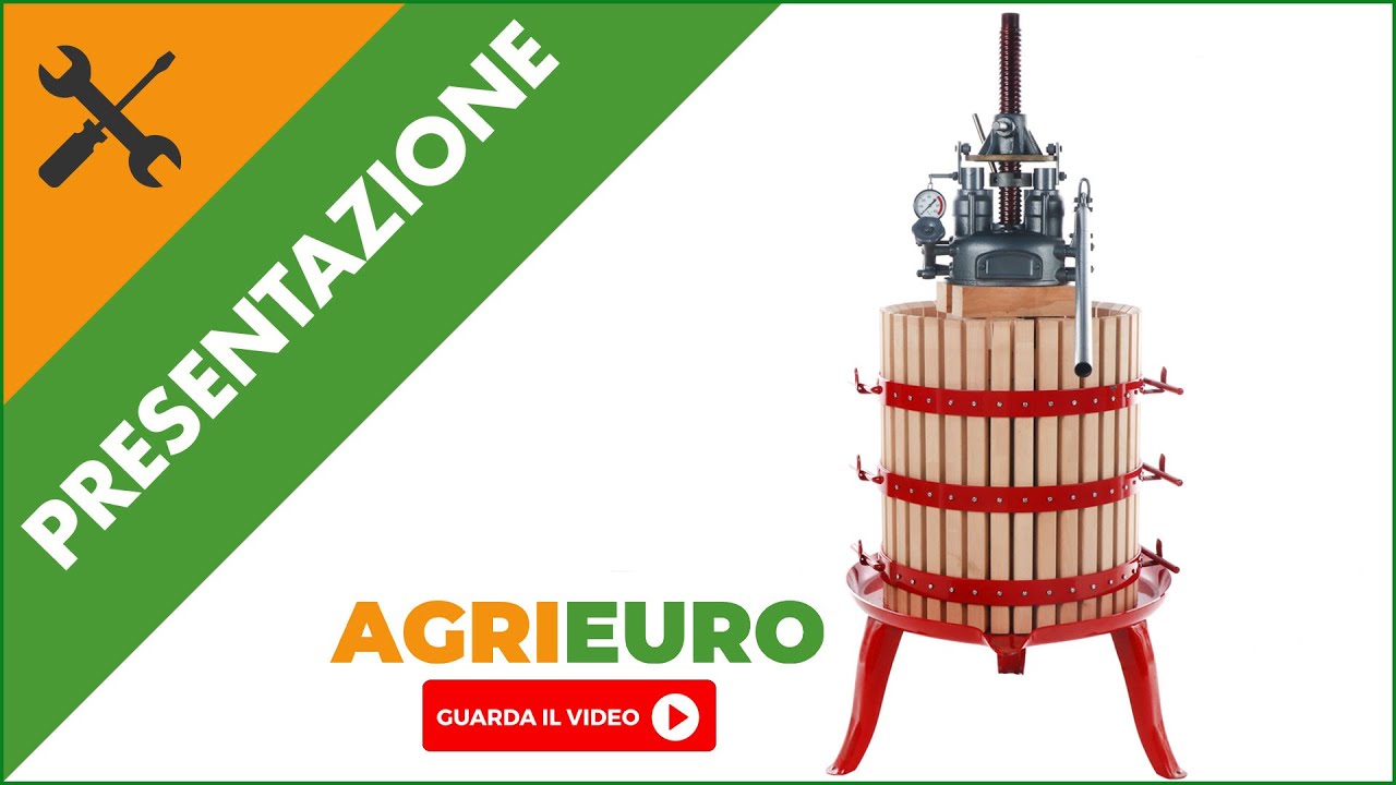 Presentazione del Premium Line Torchio 60 - Torchio per uva idraulico ...