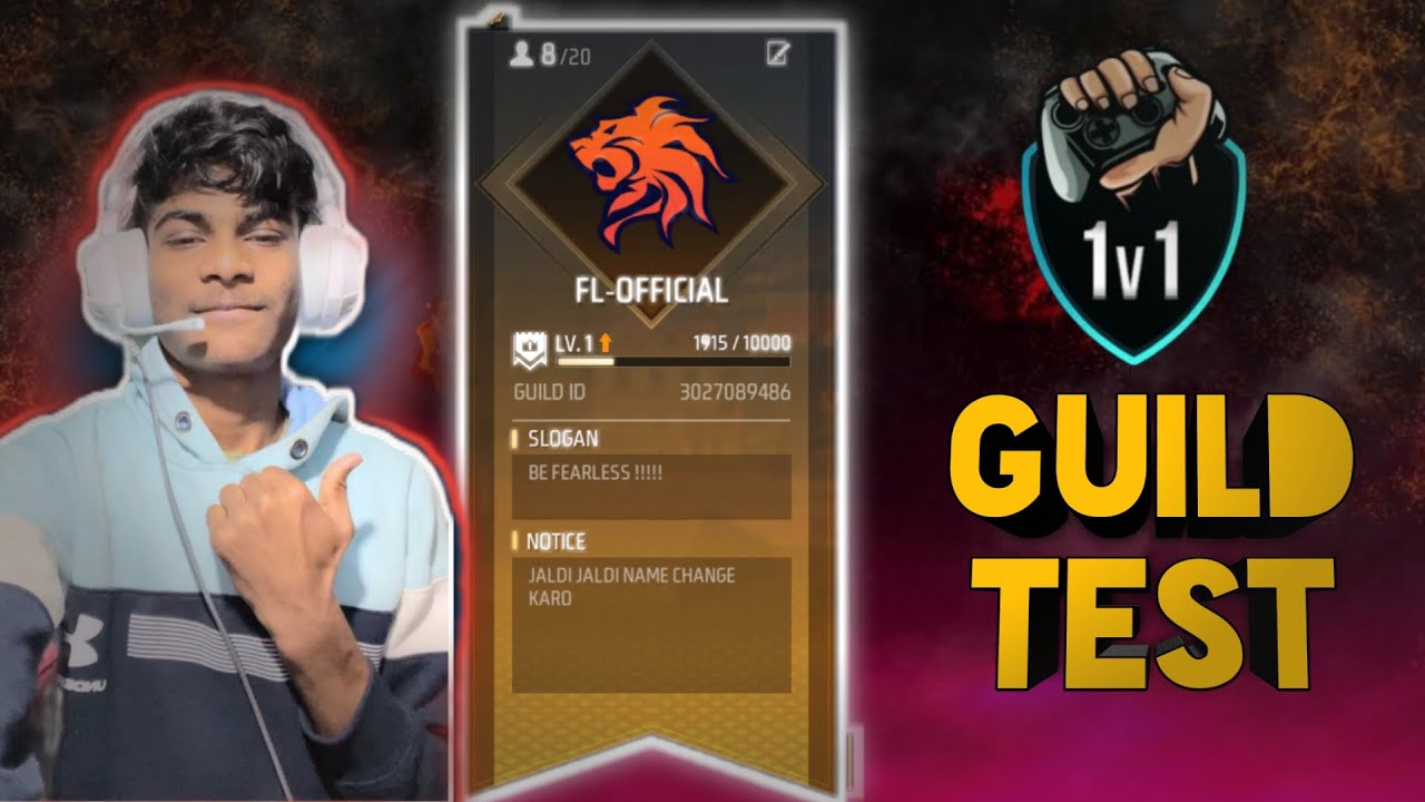 FF LIVE GUILD TEST | 1 VS 2 HARD GUILD TEST #fflive #classy #NONSTOP ...