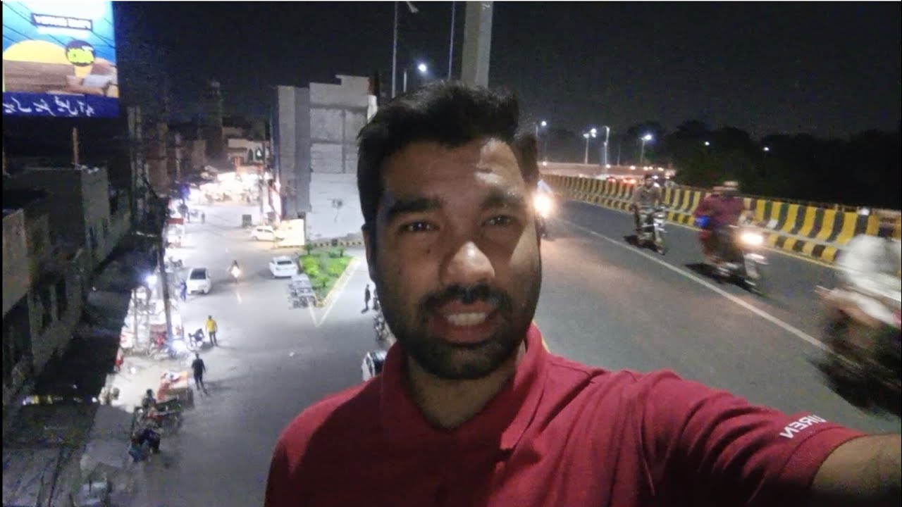 Flyover faisalabad street lights highlights point - YouTube