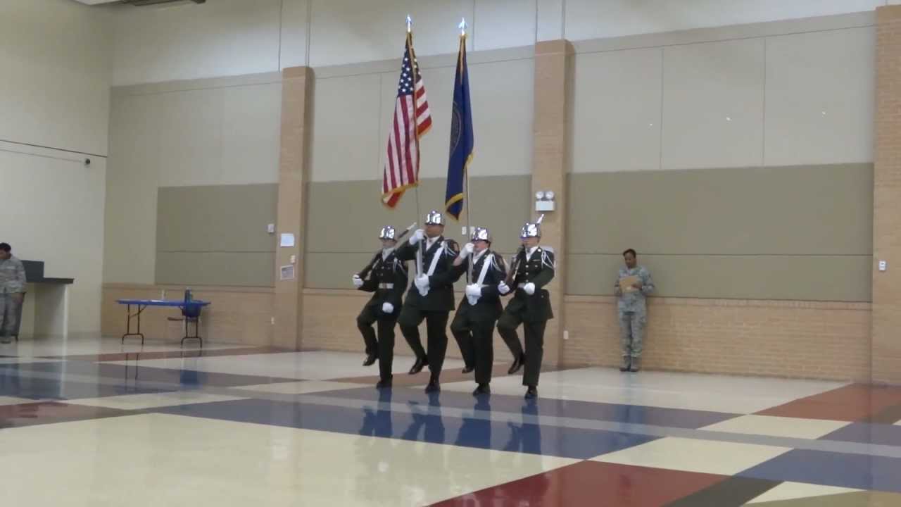 Burke Freshman JROTC Color Guard at Abraham Lincoln Annual Drill Meet ...